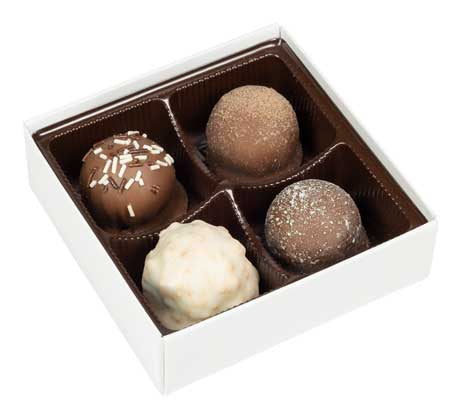 4-pc Truffle Assortment -- Morkes Chocolates