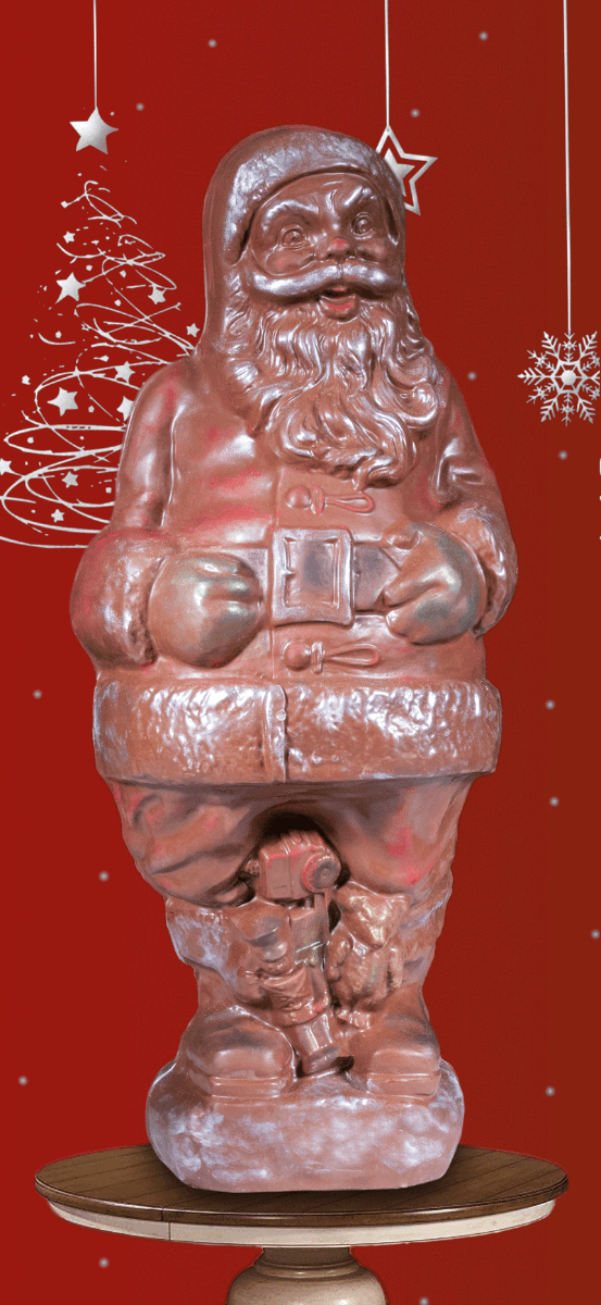 Giant 3-Foot Premium Chocolate Santa Claus - Morkes Chocolates