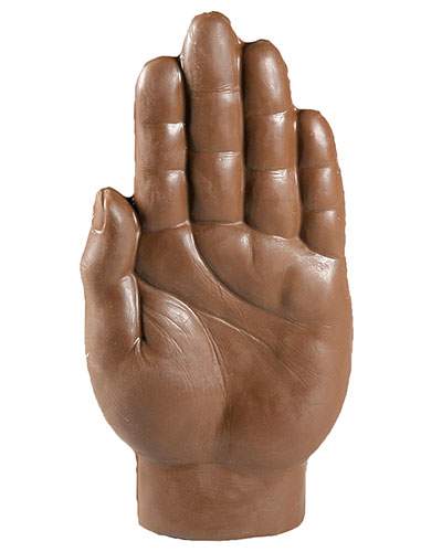 Anatomically Correct Premium Solid Chocolate Hand — Morkes Chocolates