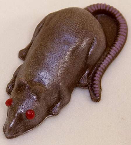 Lifelike Premium Chocolate Rats -- Morkes Chocolates