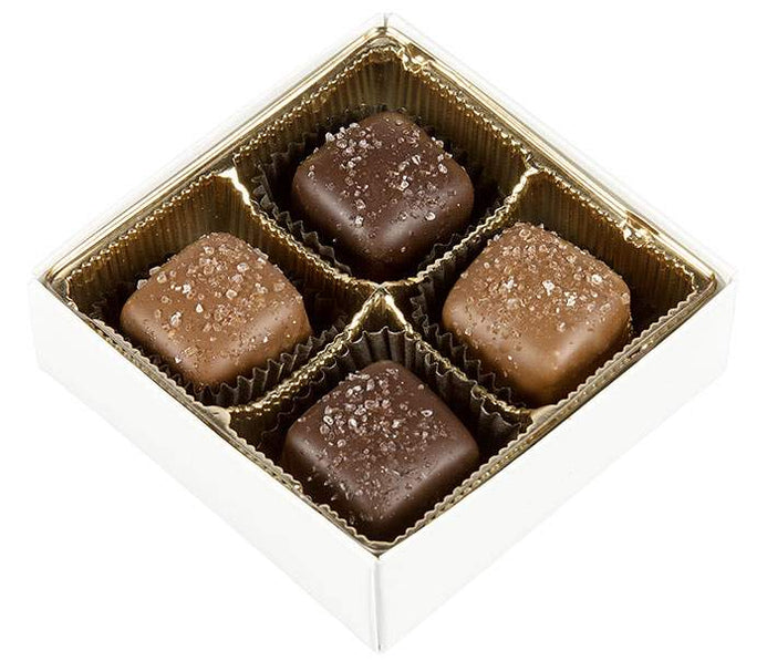 Chocolate Sea Salt Caramels Gift Box - Morkes Chocolates